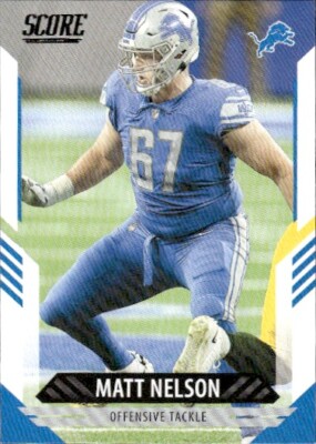2021 Score #292 Matt Nelson Detroit Lions | eBay