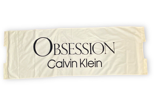 Calvin Klein OBSESSION Vintage Large Cloth Banner Flag Display ...