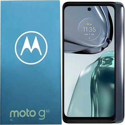 NEW Motorola Moto G62 5G Midnight Gray 128GB + 4GB Dual-SIM Factory ...