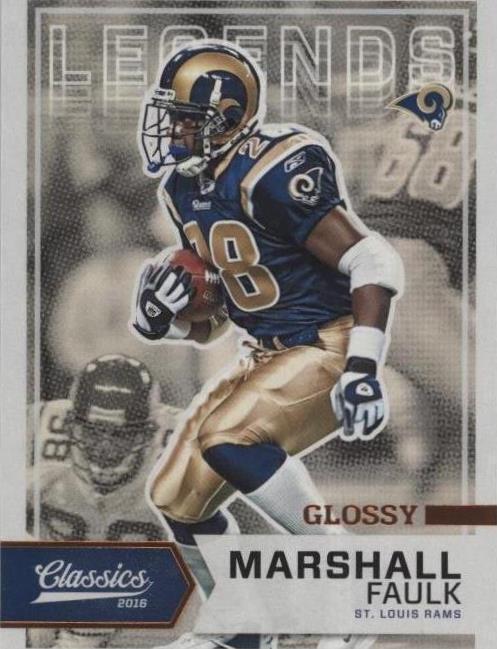 2016 Panini Classics - Legends Marshall Faulk #189 Glossy for sale ...