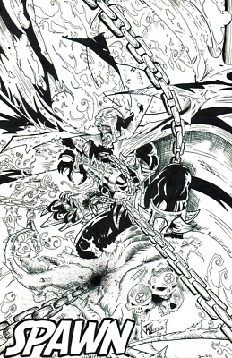 Spawn - Original Inked Comic Art - 11"x17" Inks On 100lbs. Bristol | eBay