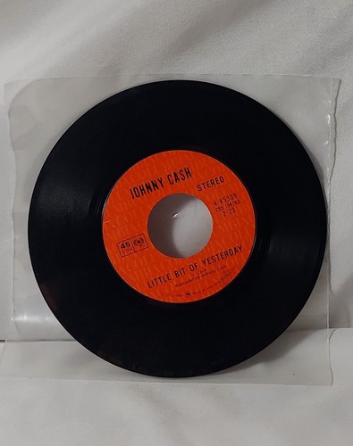 Columbia - Johnny Cash - Little Bit Of Yesterday - 4-45339 - 45 RPM ...