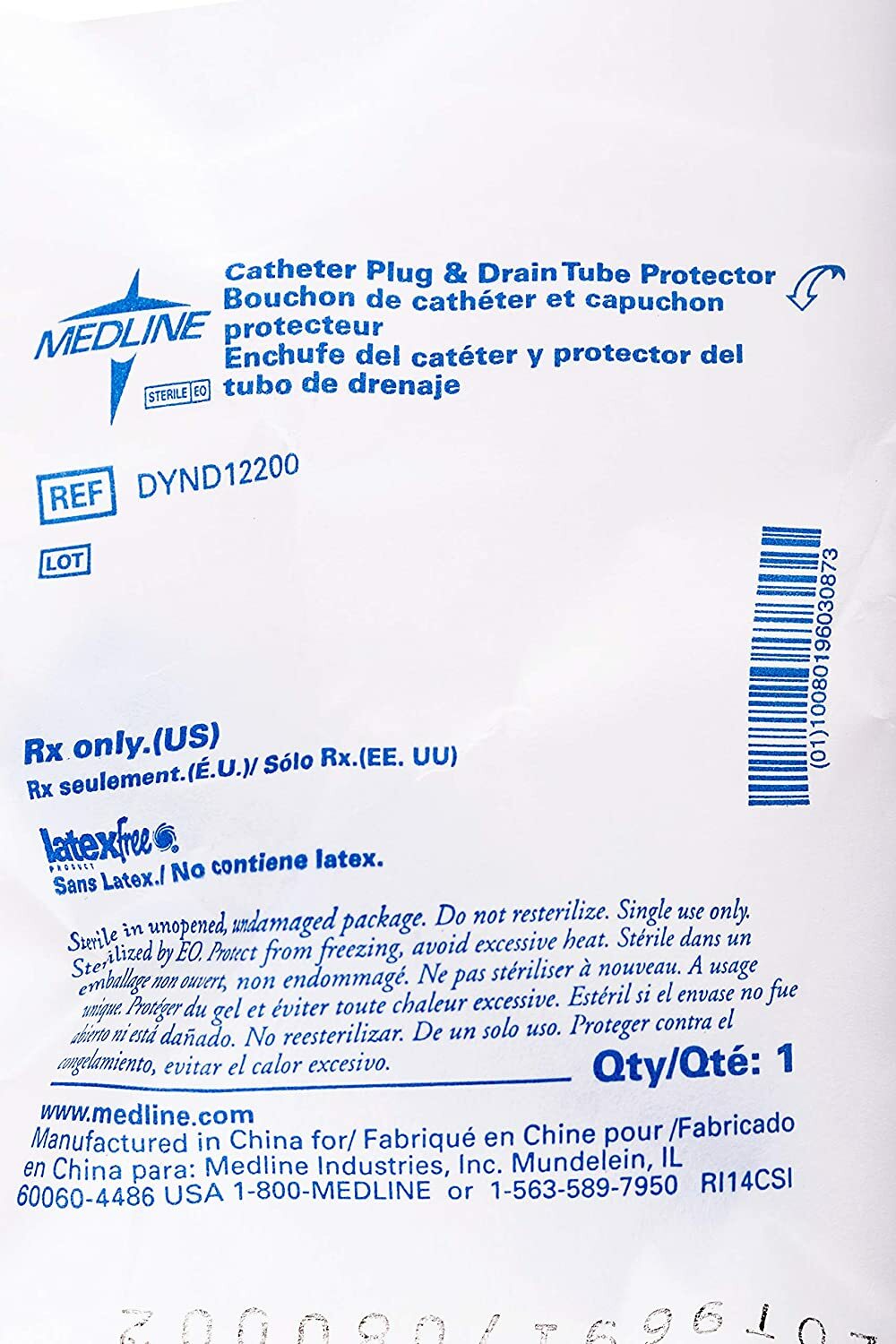 Medline DYND12200H Catheter Plugs/Protector Cap… | eBay