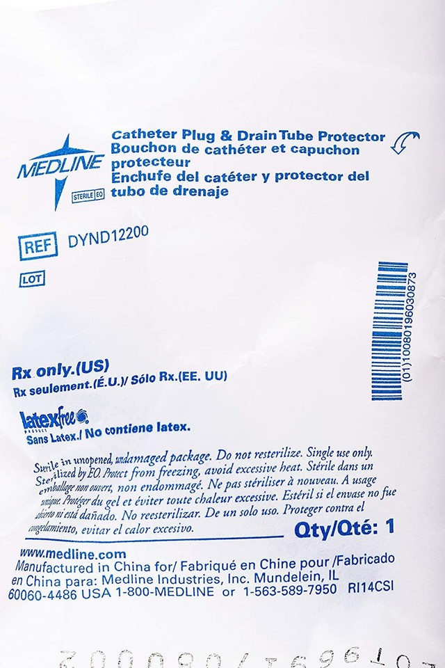 Medline DYND12200H Catheter Plugs/Protector Cap… | eBay