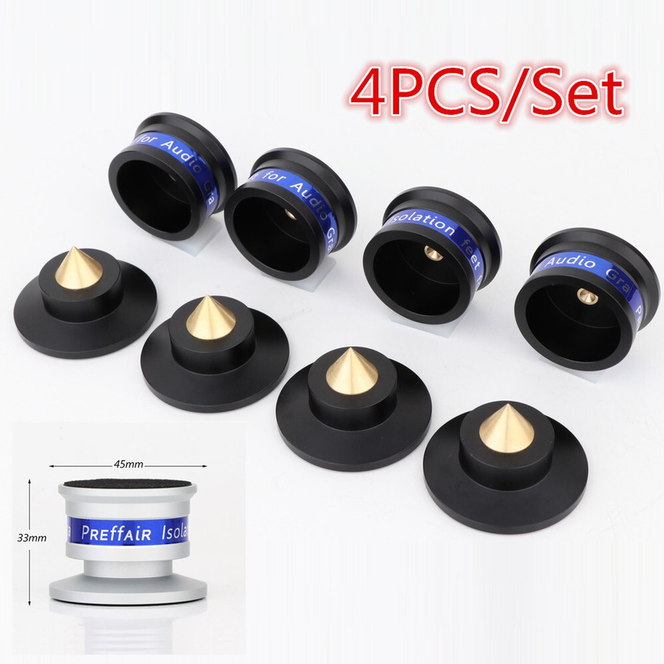HiFi Turntable Mounts Feet Speaker Isolation Stand Pads Anti-vibration ...
