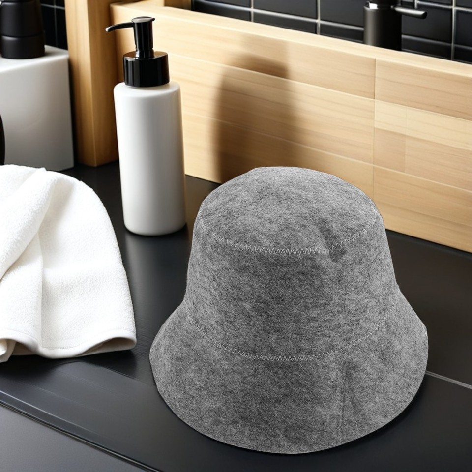 3PCS Sauna Hats: Wool Felt Sauna Cap for Men Women - Russian Bath Cap ...