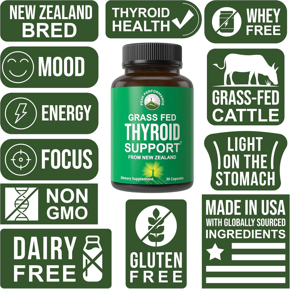 Raw Desiccated Thyroid Supplement. Grass Fed New Zealand Beef Neck ...