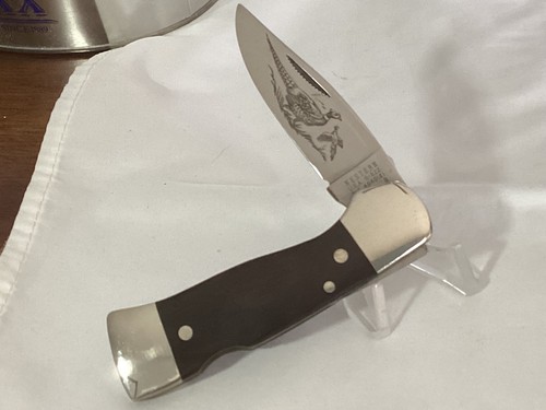 Western USA 522 Lock blade Knife Pheasant on blade, nice unused one, no ...