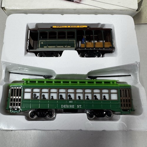 2 Classic Street Cars HO Scale Model Trains Trolleys Powell & Mason ...