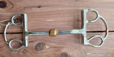 Horse Pinch Free Bit - Gentle Touch - 3 Ring Dee Copper Roller Bit ...
