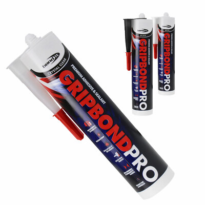 Hybrid Silicone Sealant Adhesive GB Pro MS Polymer Bond Glass Plastic ...