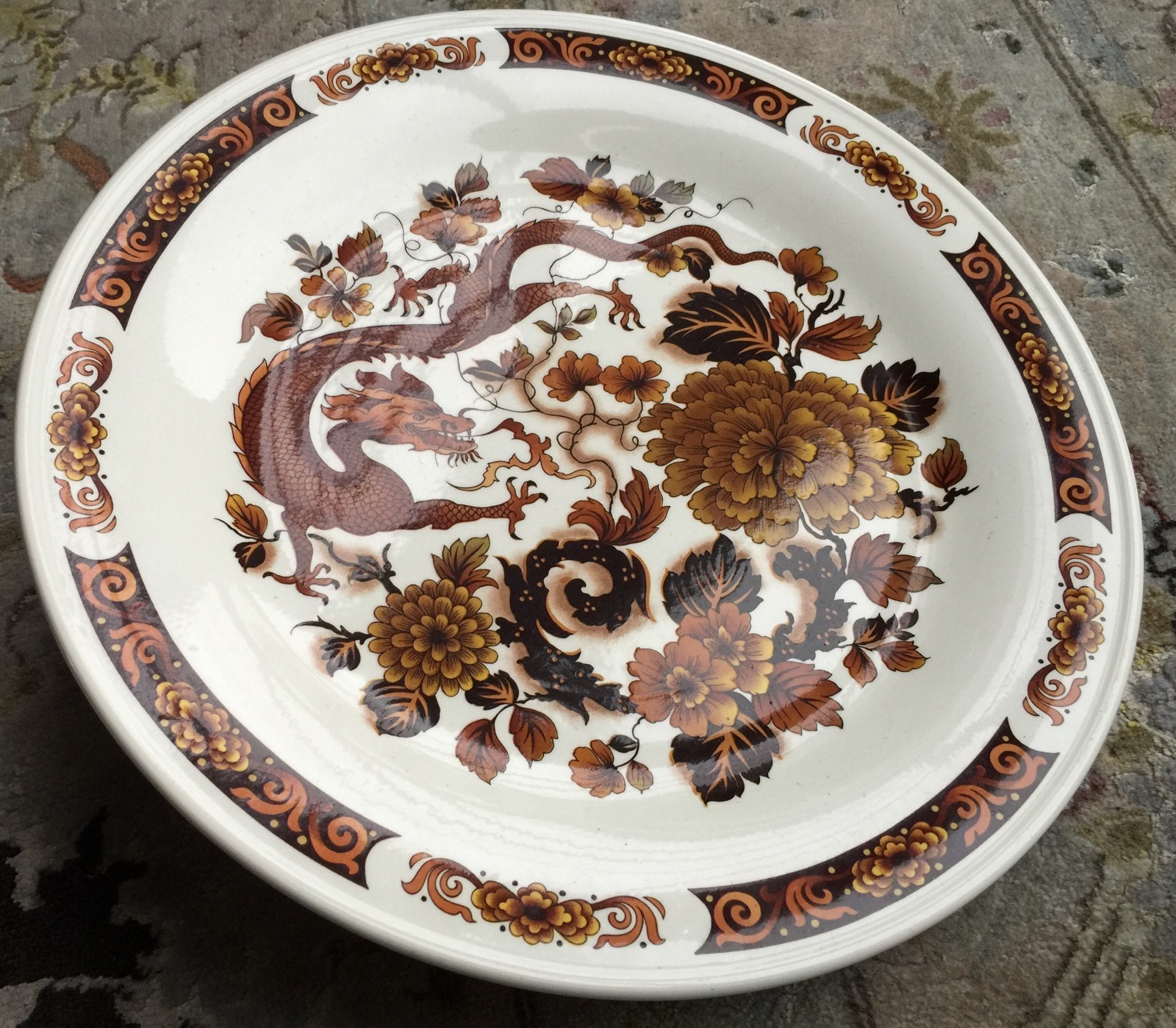 Three Myott Meakin Franciscan Dynasty Collection"The Dragon of Kowloon ...