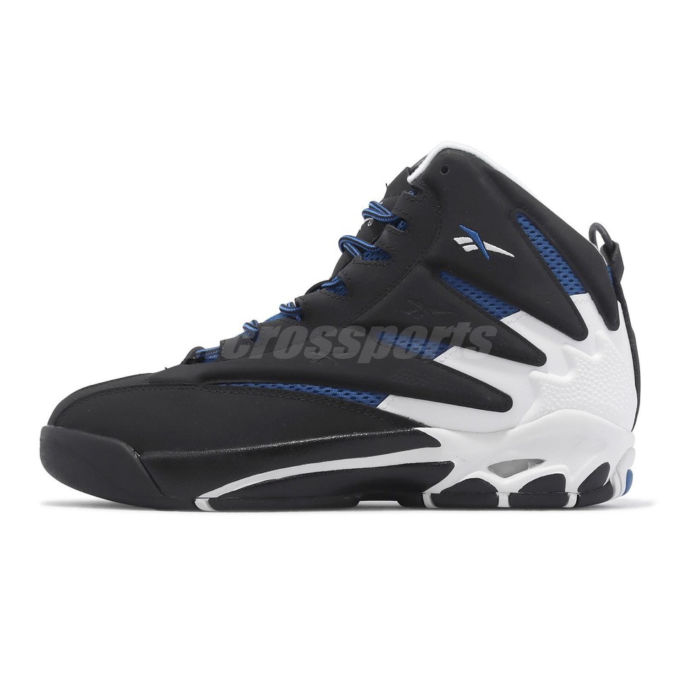 Reebok The Blast Nick Van Exel Black Blue White Men Basketball Shoes ...