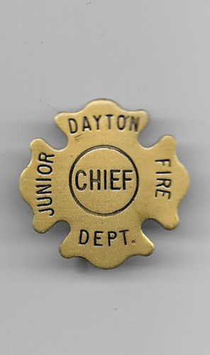 DAYTON JUNIOR FIRE CHIEF DEPT. Badge | eBay