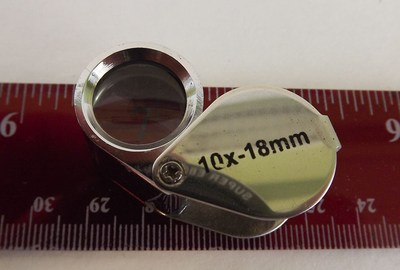 BRAND NEW JEWELERS LOUPE 10X GLASS LENS 18mm DIAMETER LOW PRICE GREAT ...