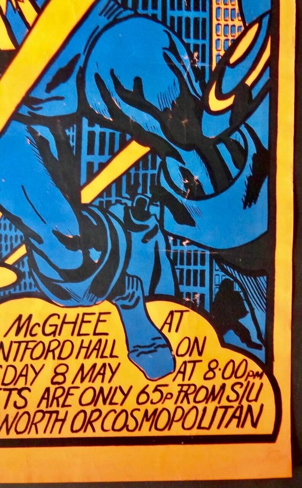 SOFT MACHINE 1973 LIVERPOOL concert poster CAPTAIN AMERICA SUPER RARE ...