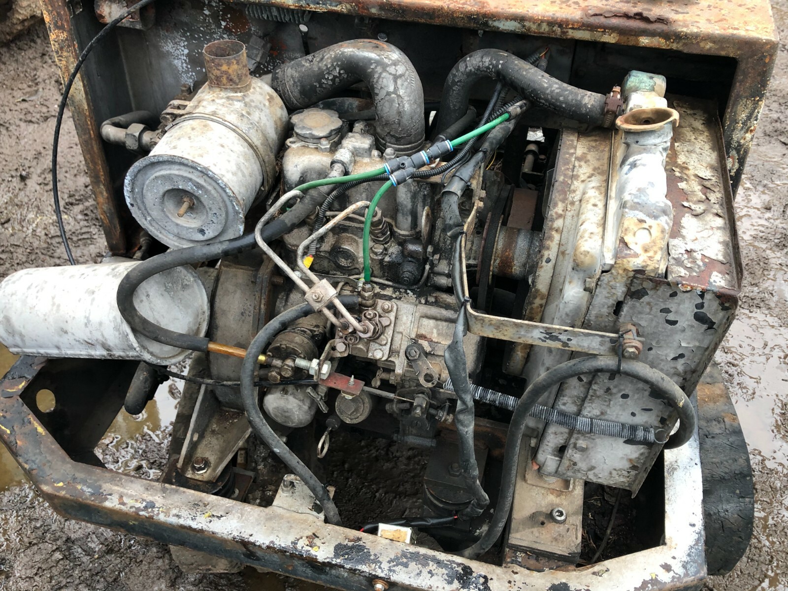 PEL JOB EB10 2 CYLINDER MITSUBISHI ENGINE ONLY (UNTESTED) | eBay UK