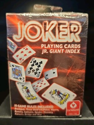Joker Jr. Giant Index Playing Cards *Red* | eBay