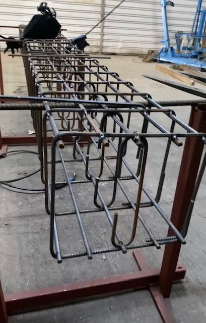 Prefabricated steel rebar cages 2.5 m length , H10 links @ 250 mm | eBay UK