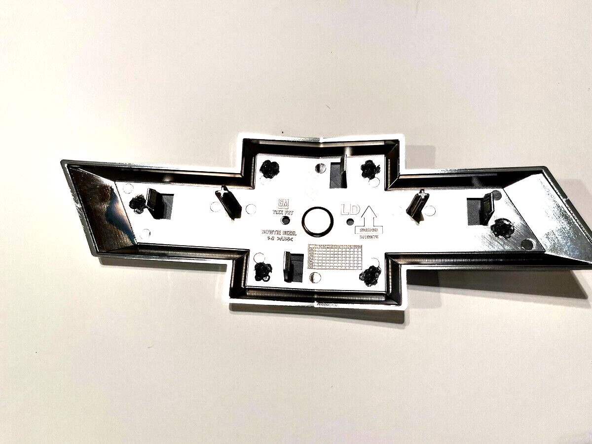 2015-19 Chevy Silverado 1500 2500HD 3500HD Chrome Black Front Bowtie ...