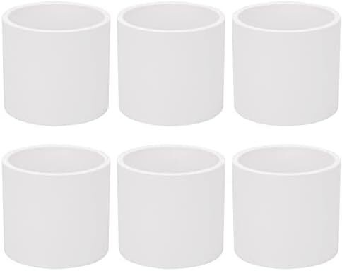 6 Pack 2" PVC Pipe Coupling Adapter, Socket x Socket Pipe Fittings ...