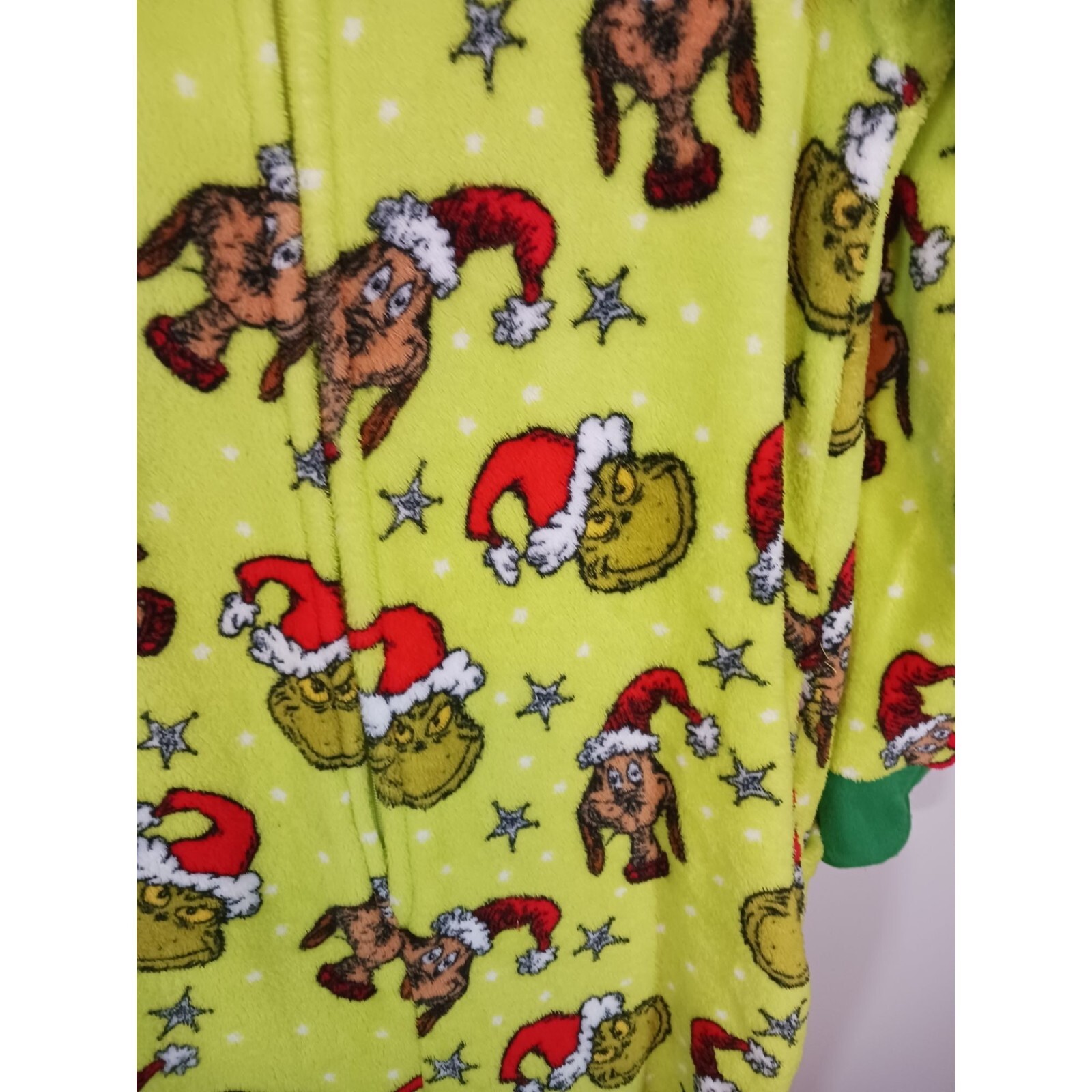 Grinch Christmas Dr. Seuss One Piece Women's PJ's Siz… - Gem