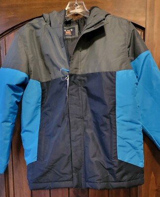 Children's Place Jacket Large Kids Youth Boys NWT Blue Grey Puffer ...
