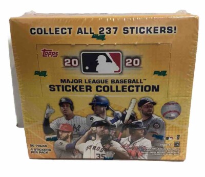 2020 Topps MLB Sticker Collection Factory Sealed Box - 50 Packs / 4 ...