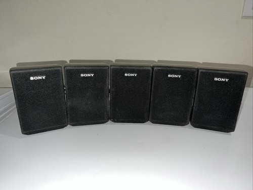 SONY SS-MSP1 - 5 Satellite Speakers Black TESTED SOUND GOOD Some wear ...