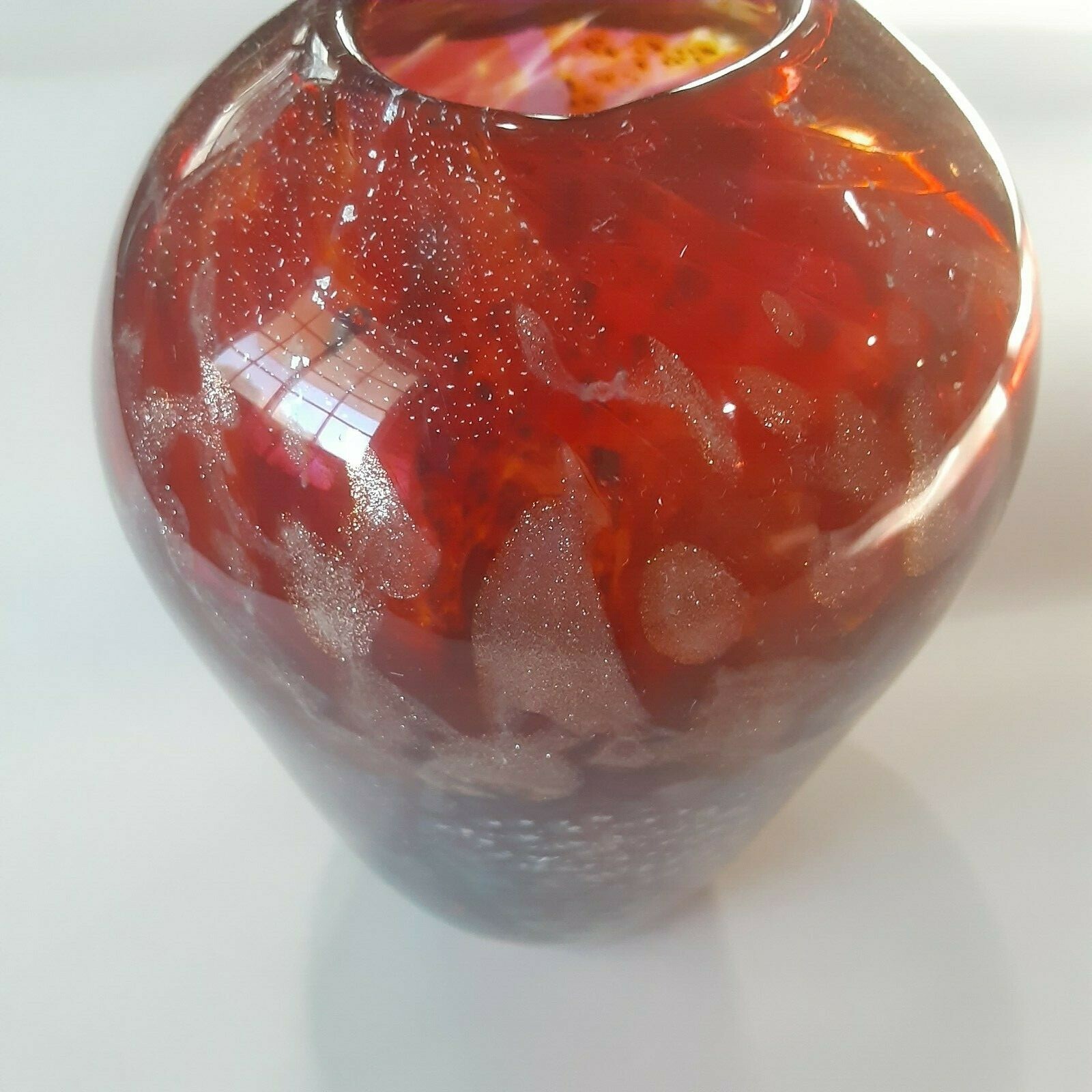 Gordon Redmond - Hand Blown Glass Vase - (Signed & Dated) | eBay