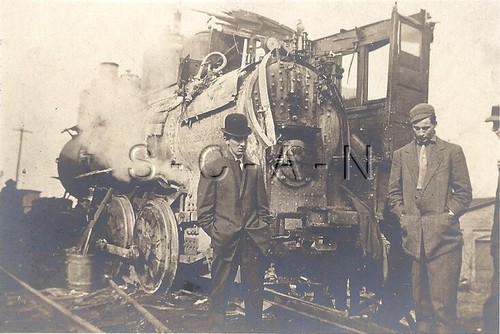 Original 1904-20 Railroad CYKO RPPC- Steam Engine- Train Wreck- Cab ...