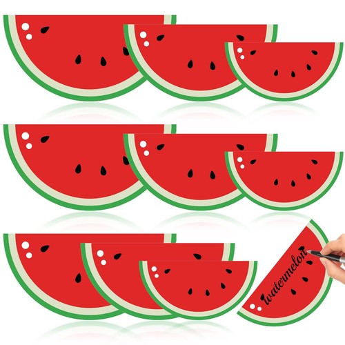 60 Pcs Watermelon Cutouts Set Summer Watermelon Bulletin Board Decor ...