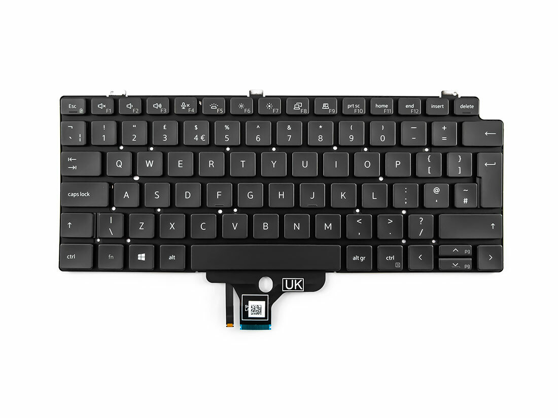 Genuine DELL Latitude 7310 2-in-1 UK Keyboard BACKLIT with £ Key 9FPPY ...