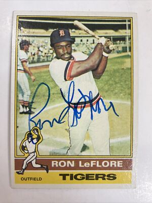 Ron LeFlore Autographed 1976 Topps Card #61 Detroit Tigers A-479 | eBay