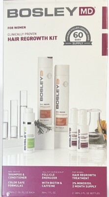 Bosley MD For Women Clinically Proven Hair Regrowth Kit | eBay