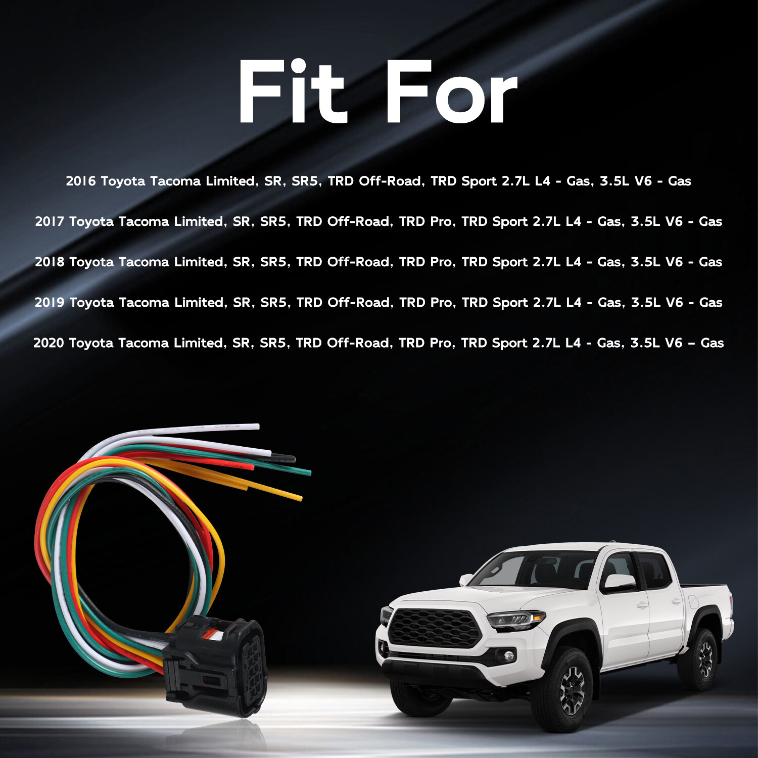 Blind Spot Monitor Sensor Connector R/L for 2016-2020 Toyota Tacoma ...