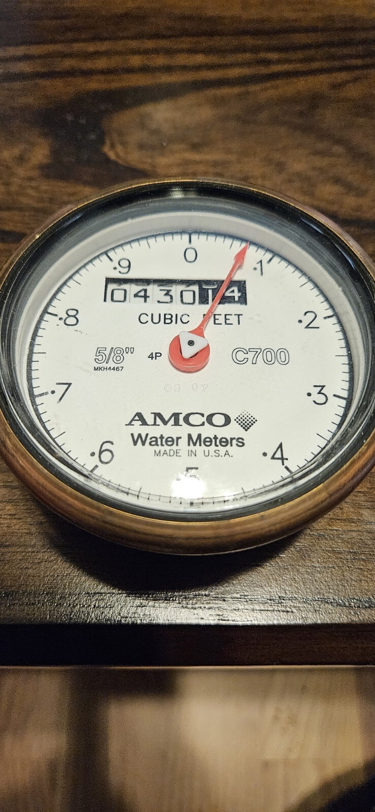 Elster Amco C700 5/8 /4 Direct read Bronze Water Meter for sale online ...