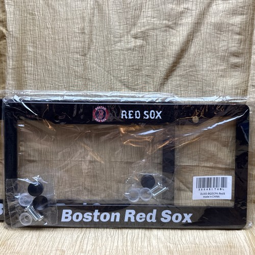 2pk Boston Red Sox License Plate Frame NEW Plastic w/mounting hardware ...