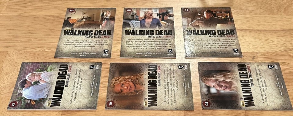 The Walking Dead Season 3 Andrea Card Lot | eBay
