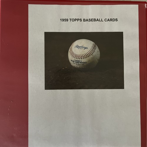 1959 Topps Baseball Complete Set In Binder | eBay