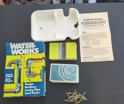 Vintage Water Works 70s Complete Parker Brothers Card Game Nostalgia | eBay