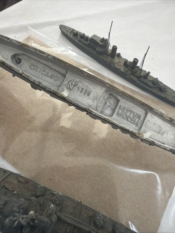 Neptun Battleship Lot X3 - 1/1250 Scale Model Ship - Metal Ships ...