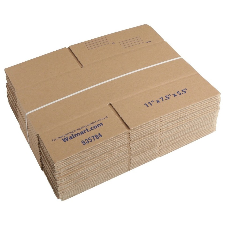 Recycled Shipping Boxes 11x7.5x5.5 Inches Corrugated Cardboard Mailers ...