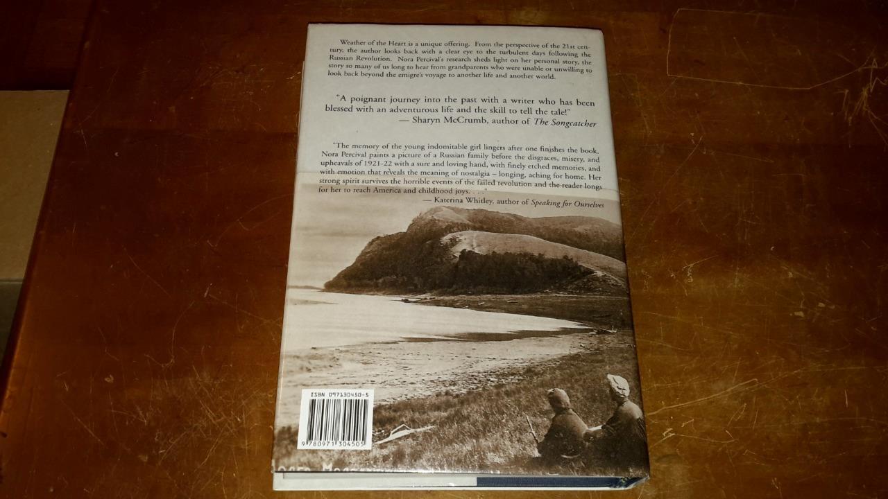 1ST EDITION SIGNED WEATHER OF THE HEART NORA LOURIE PERCIVAL HARCOVER ...