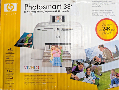 New HP Photosmart 385 Q6387A Digital Photo Inkjet Printer (Open Box, no ...