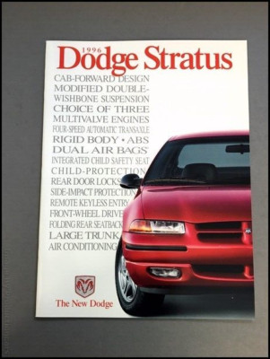 1996 Dodge Stratus 28-page BIG Original Car Sales Brochure Catalog | eBay