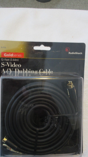 Radio Shack 12ft Gold Series S-Video & A/V Dubbing Cable - 15-1578 | eBay