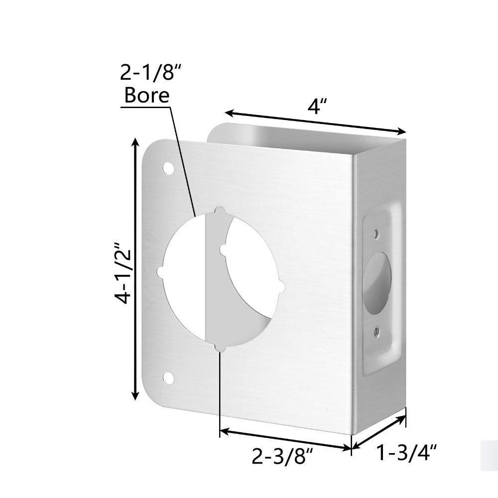 Stainless Steel Door Lock Plate Silver Reinforcement board Home Door ...