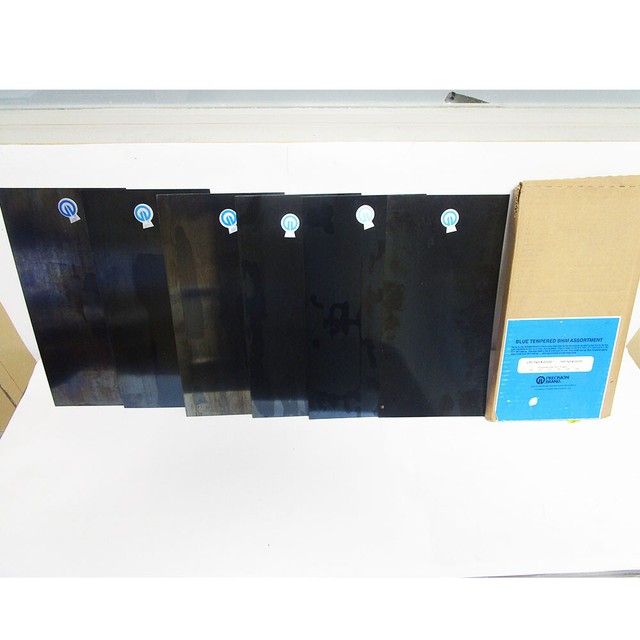 Precision BRAND Spring Steel 1095 Shim Sheet Assortment Blue Tempered ...