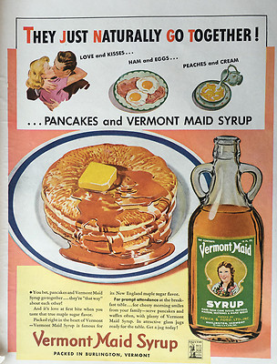 1942 Vintage ad Vermont Maid Syrup`Burlington, Vermont Retro bottle ...